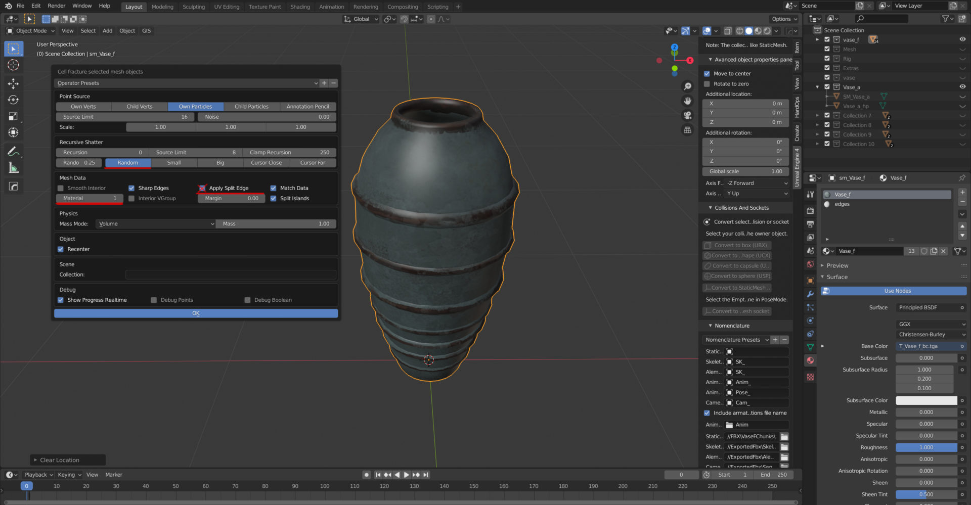 Creating a destructible object in Unreal Engine 4 & Blender – Kids With Sticks