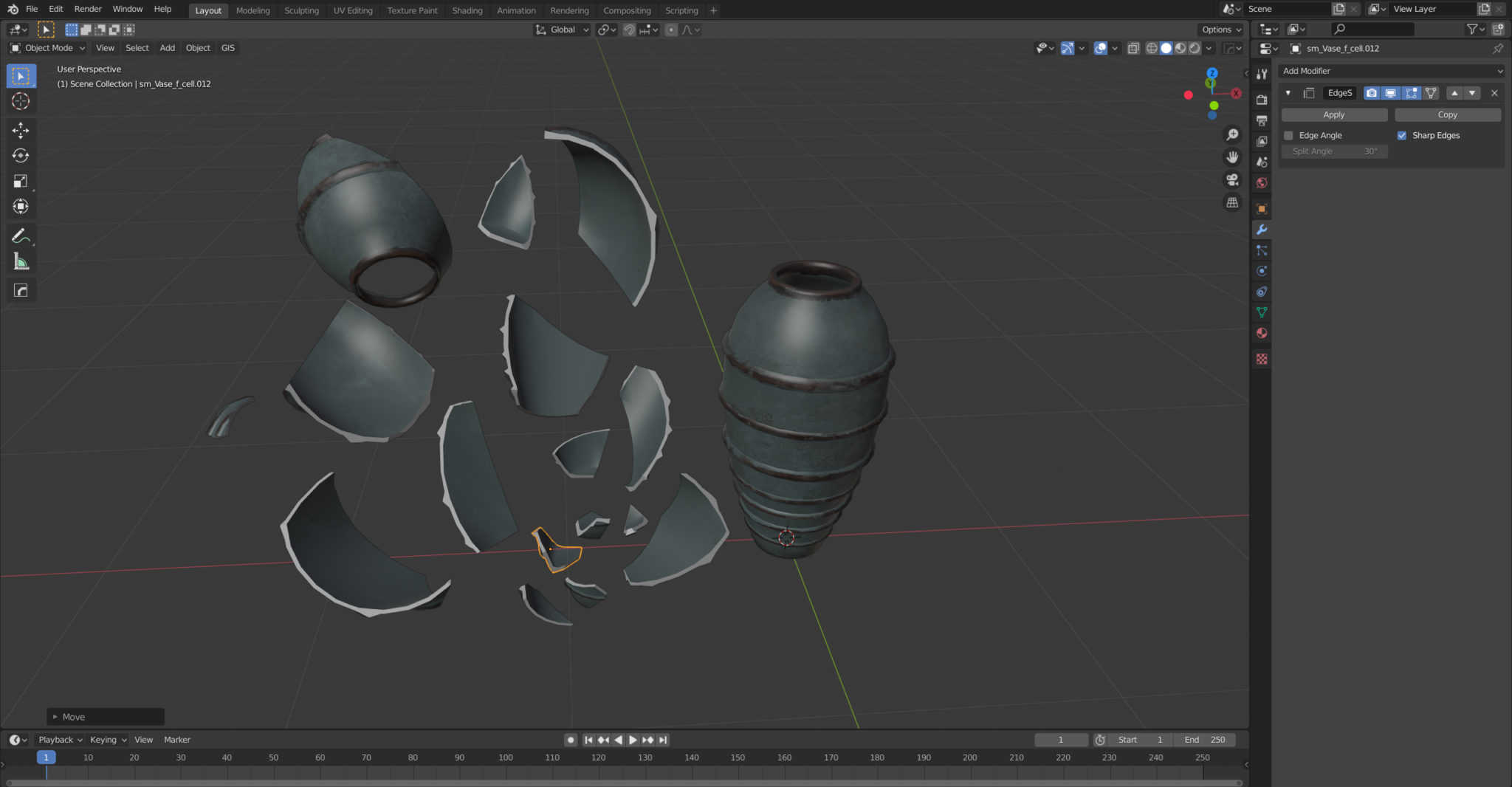 Creating a destructible object in Unreal Engine 4 & Blender – Kids With Sticks