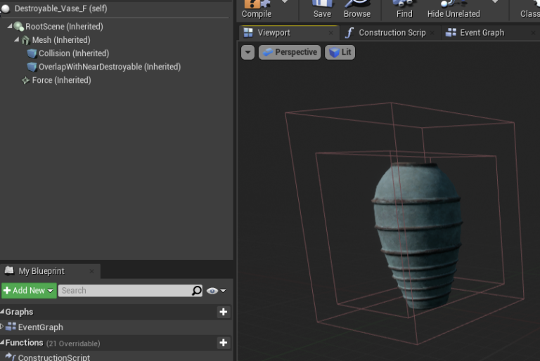 Creating a destructible object in Unreal Engine 4 & Blender – Kids With Sticks