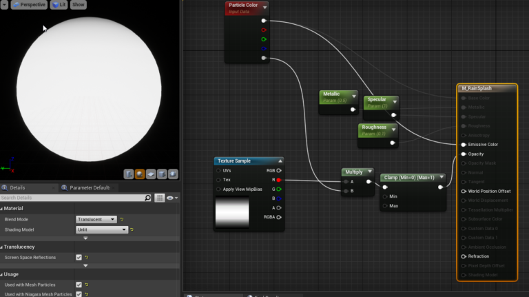 How to create Rain in Unreal Engine 4 Niagara – Kids With Sticks