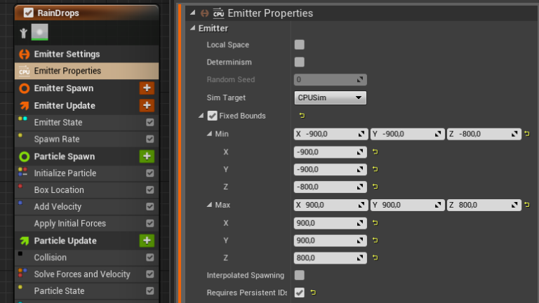 How to create Rain in Unreal Engine 4 Niagara – Kids With Sticks